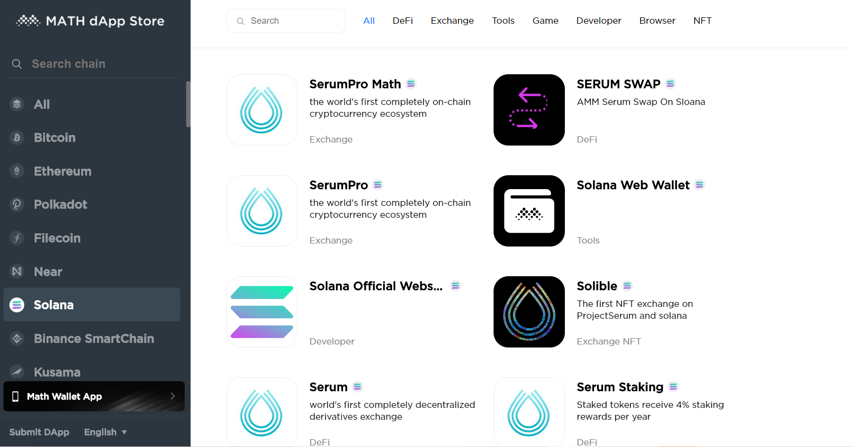 Solana extension wallet user guide – MathWallet
