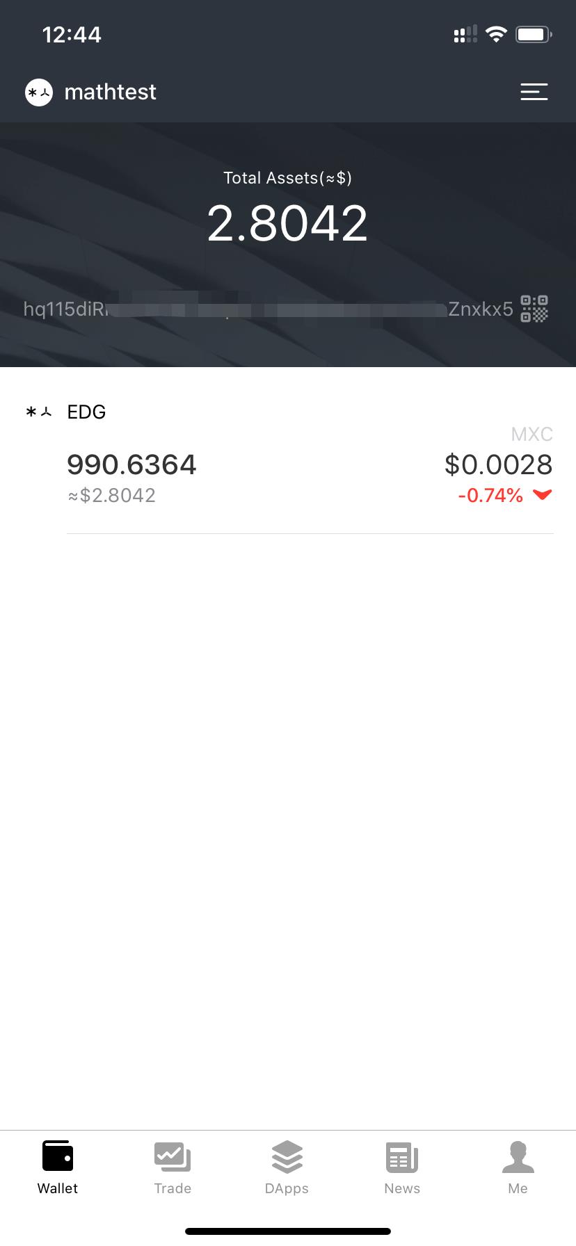 Edgeware APP wallet guide – MathWallet