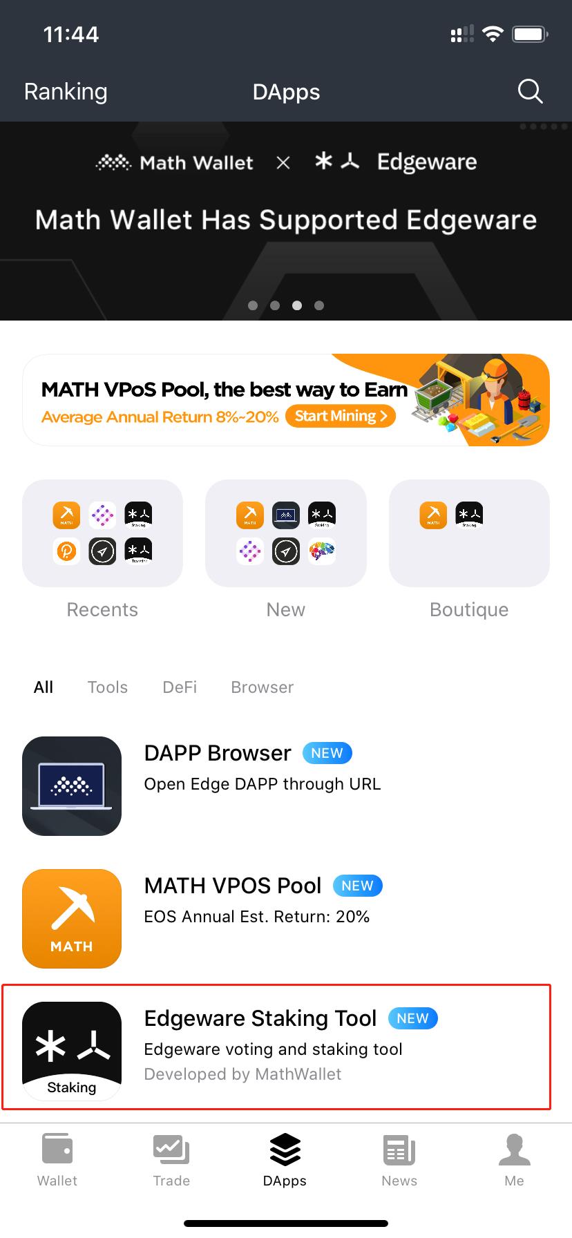 How to use the Edgeware Staking tool – MathWallet