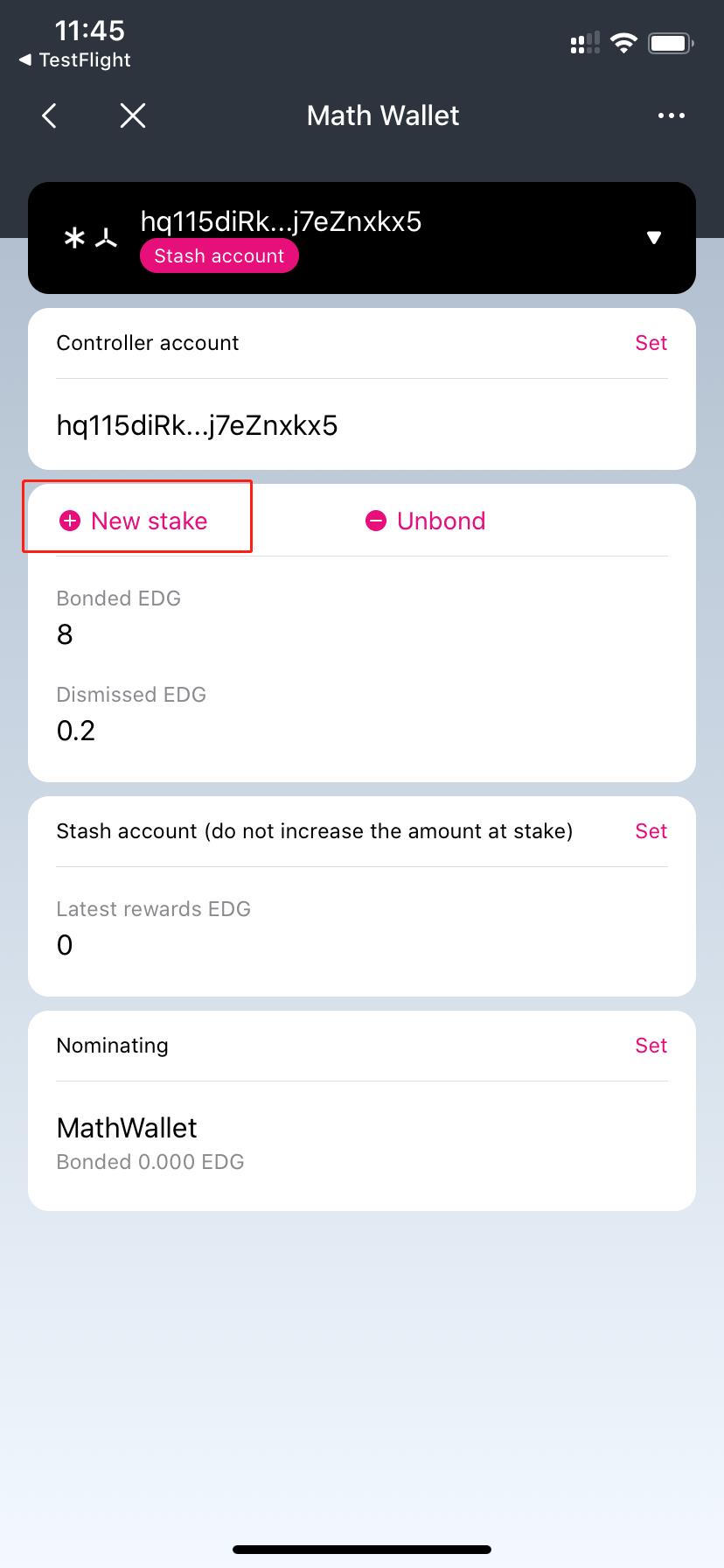 How to use the Edgeware Staking tool – MathWallet