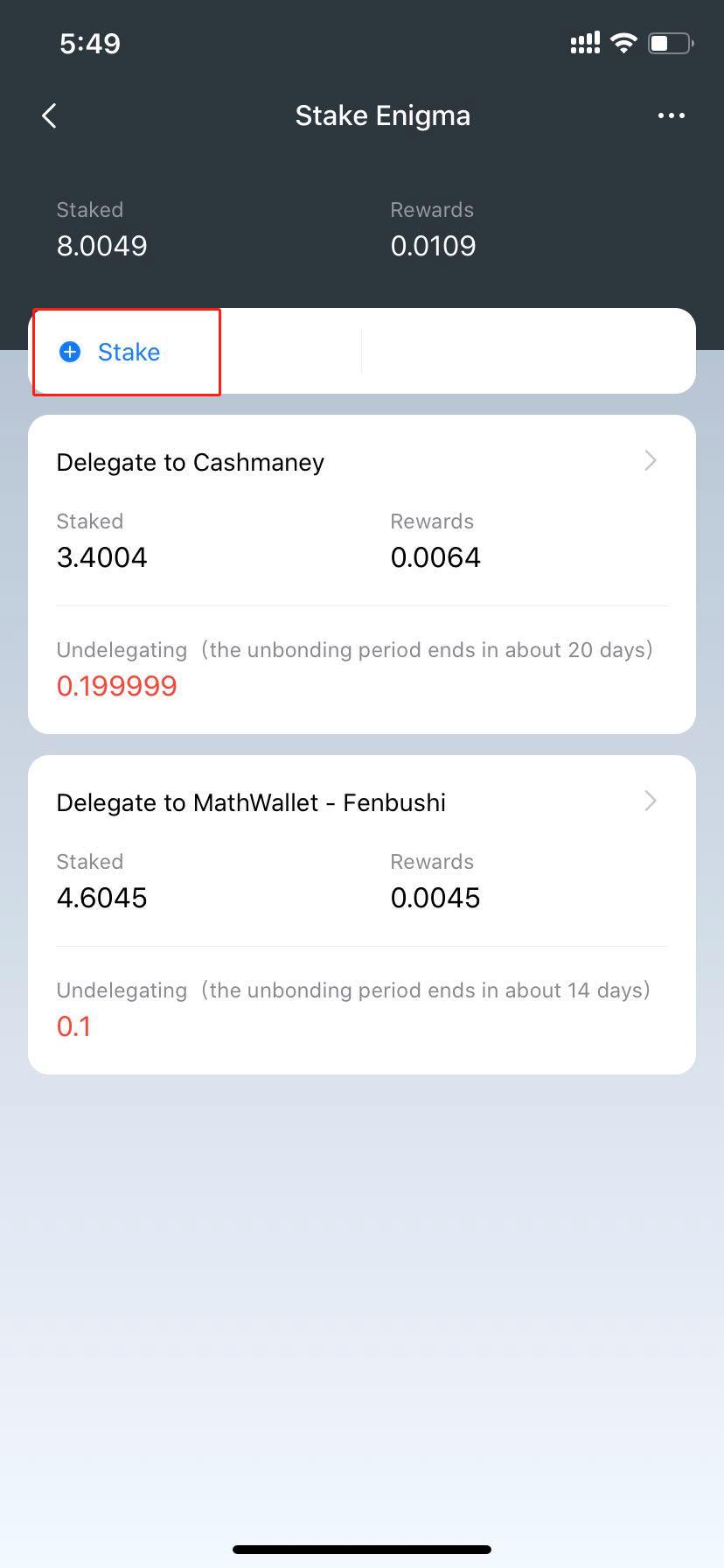 Enigma Staking Tool User Guide – MathWallet