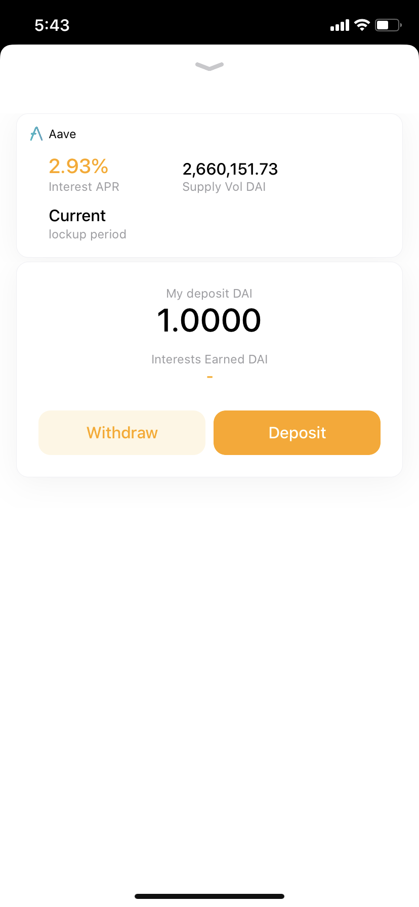 How to use Aave financial in MathWallet – MathWallet